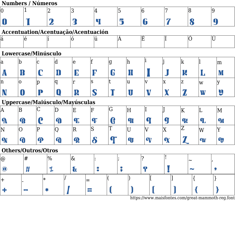 Great Mammoth Regular: Free Font Download | MaisFontes