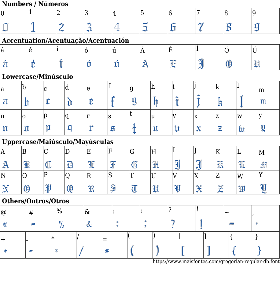 Gregorian Regular DB: Free Font Download | MaisFontes