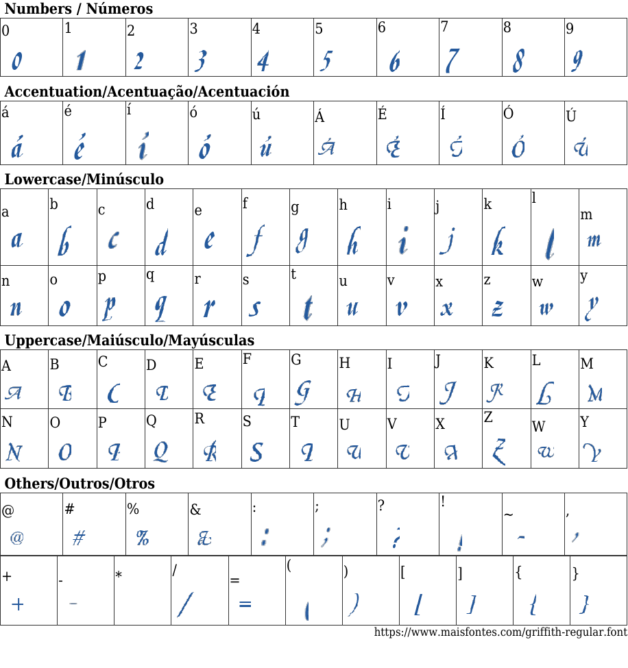 Griffith Regular Font: Free Download | MaisFontes