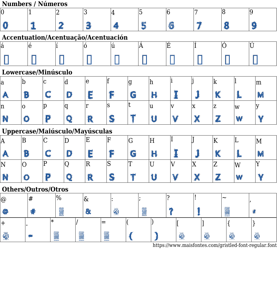 Gristled Font Regular: Baixar Fonte Grátis | MaisFontes