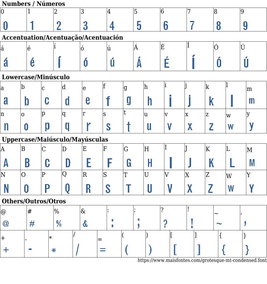 Grotesque MT Condensed: Free Font Download | MaisFontes