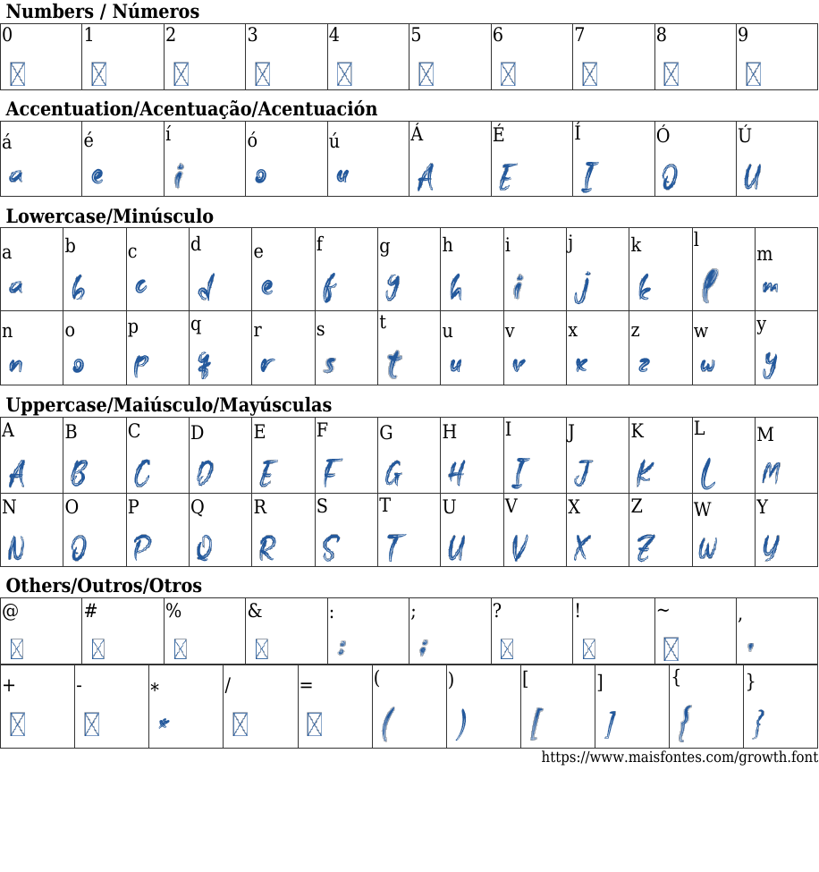 Growth: Free Font Download | MaisFontes