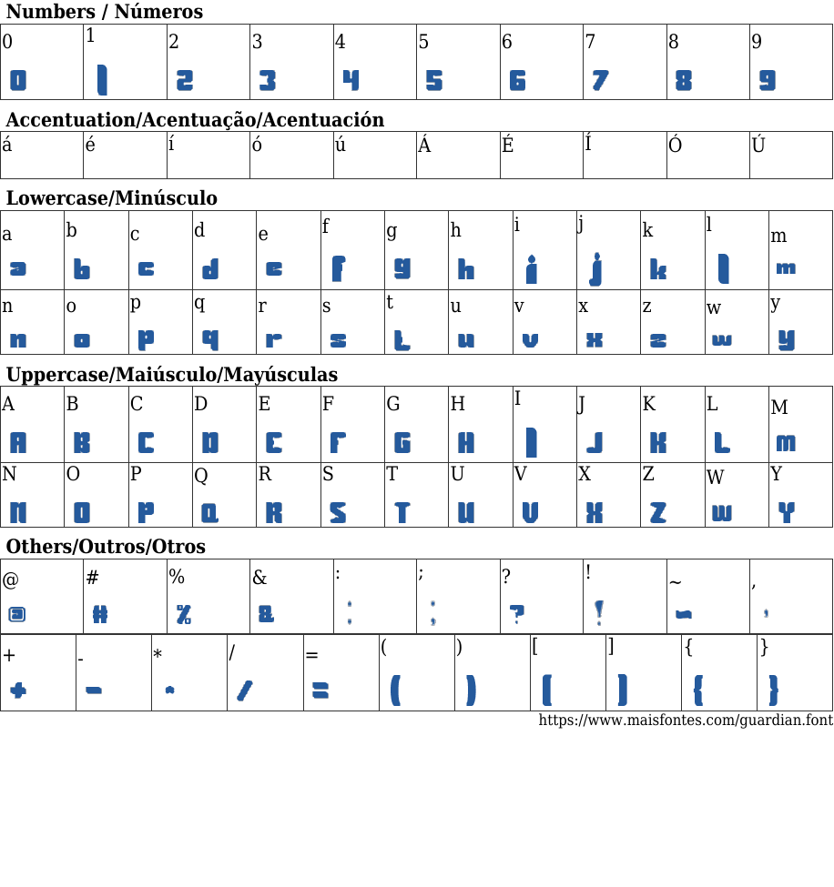 GUARDIAN: Free Font Download | MaisFontes