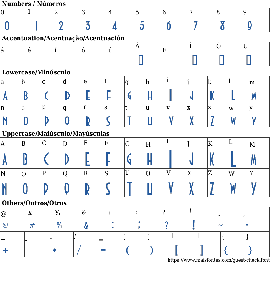 Guest Check: Download Free Font | MaisFontes