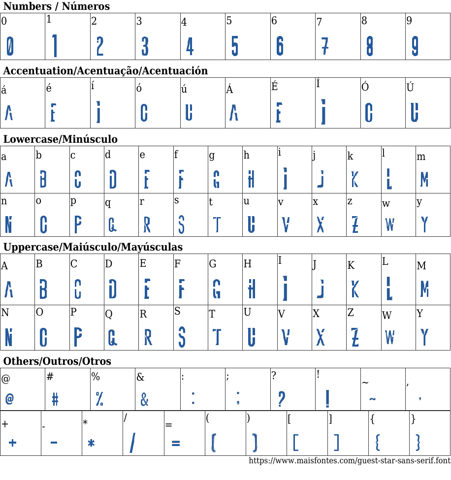 Guest Star Sans Serif: Download Free Font | MaisFontes