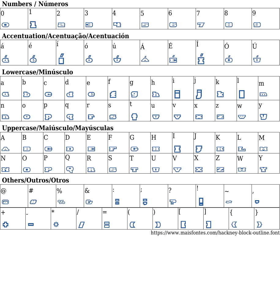 Hackney Block Outline: Baixar Fonte Grátis | MaisFontes