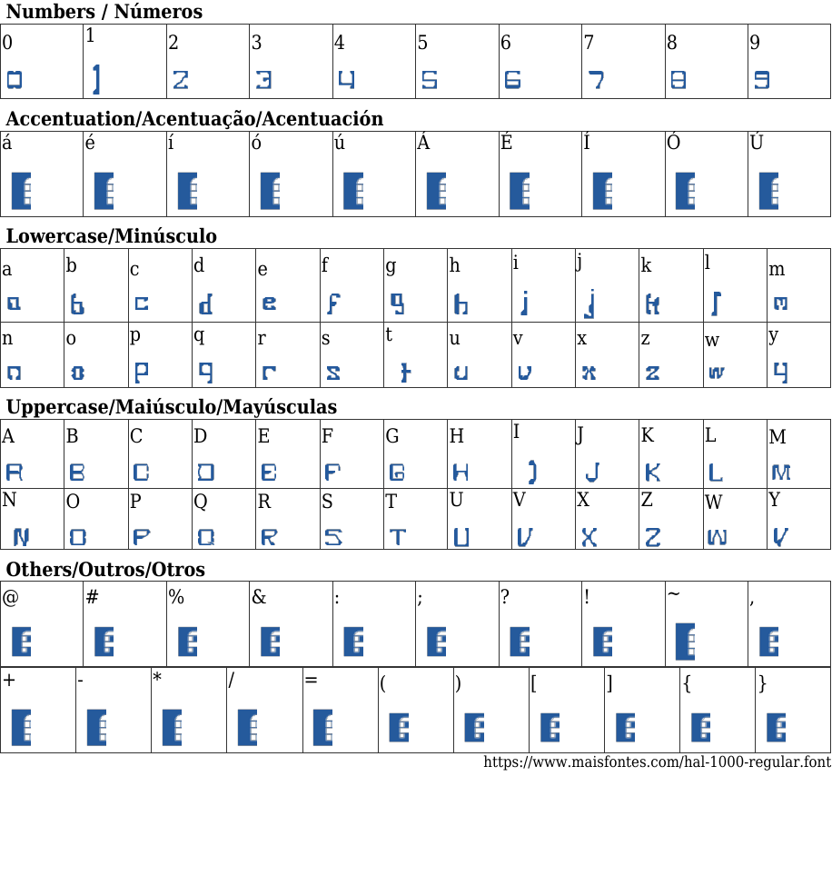 HAL 1000 Regular: Free Font Download | MaisFontes
