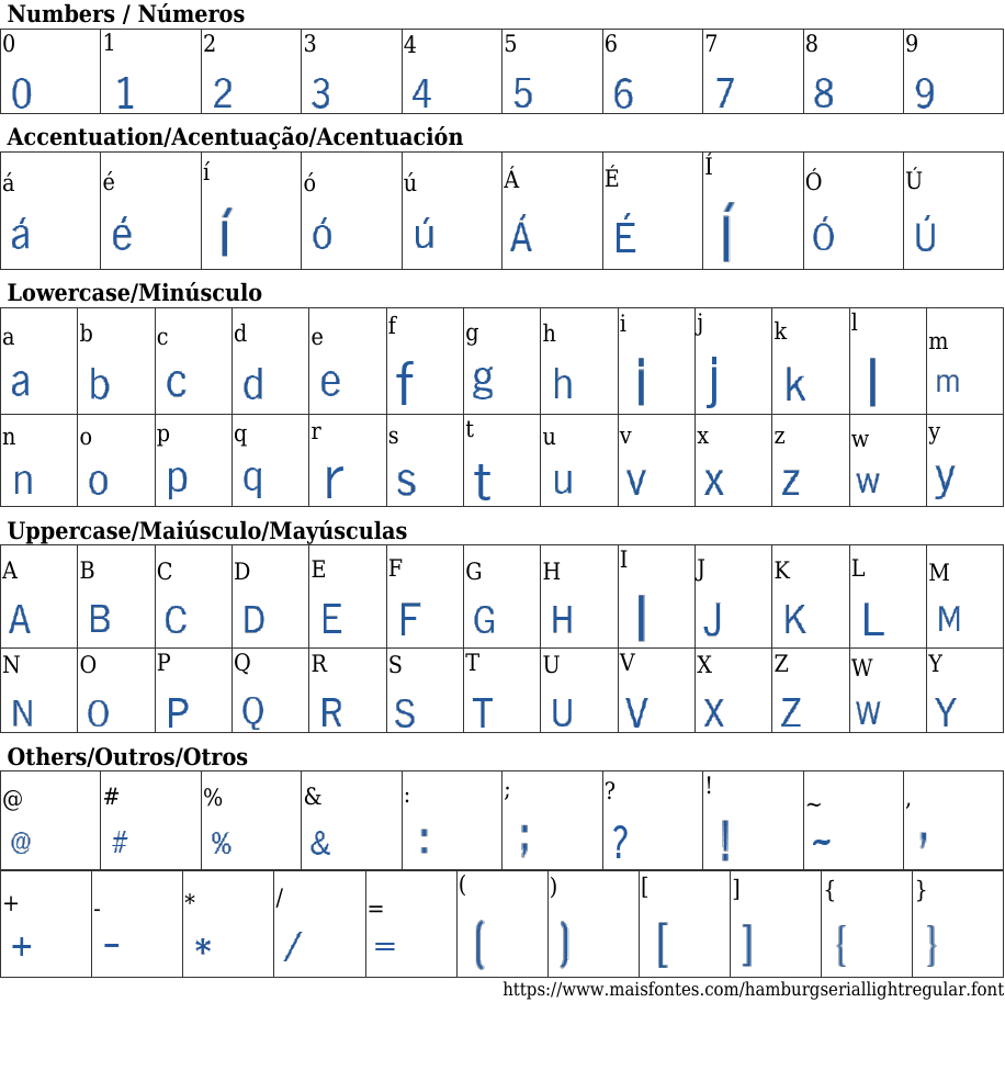 Hamburg Serial Light Font: Free Download | MaisFontes