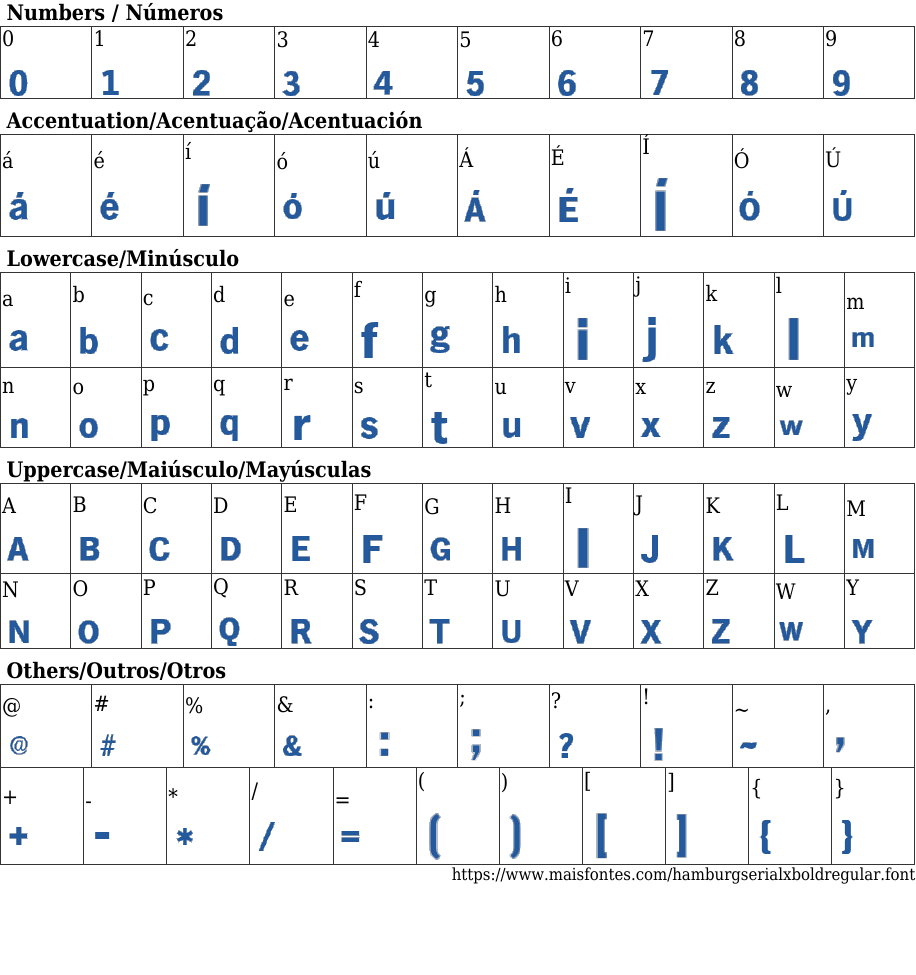 Hamburg Serial Xbold Font: Free Download | MaisFontes