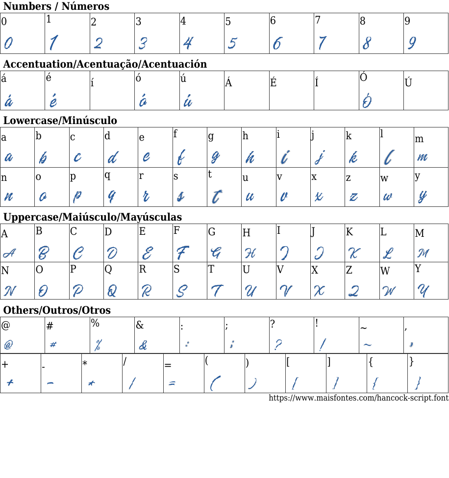 Hancock Script: Free Font Download | MaisFontes