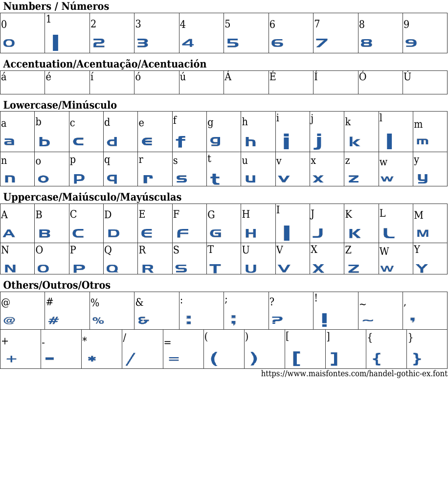 Handel Gothic Extended Font: Free Download | MaisFontes