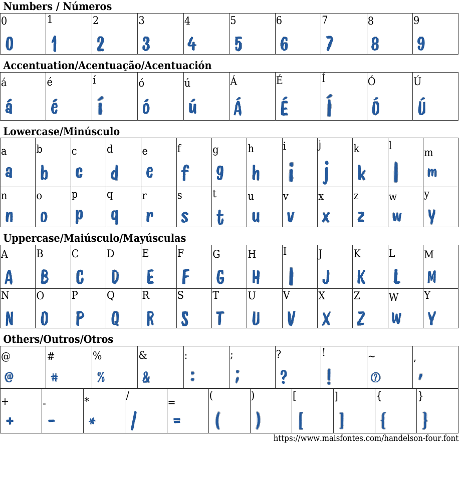 Handelson Four Font: Free Download | MaisFontes