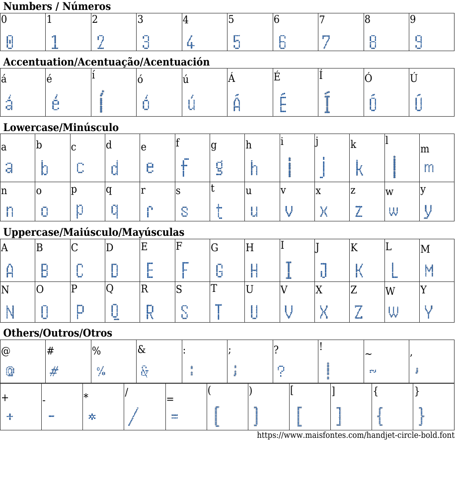 Handjet Circle Bold: Free Font Download | MaisFontes