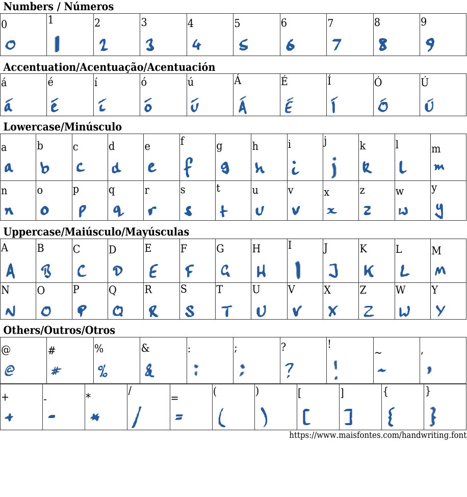 Handwriting: Free Font Download | MaisFontes