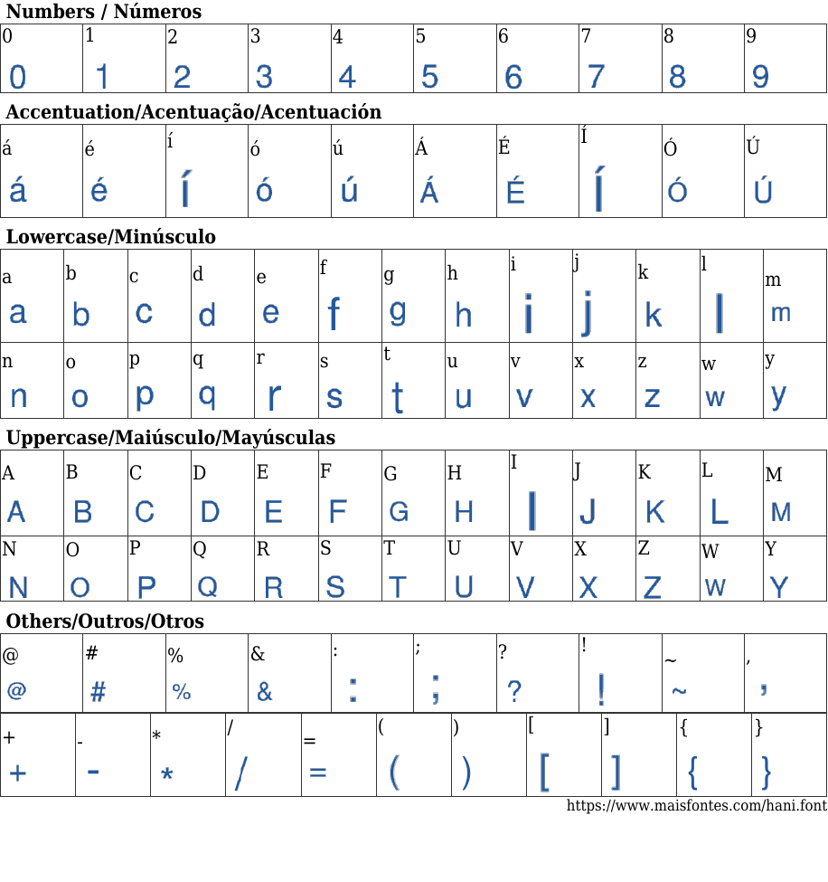 Hani: Free Font Download | MaisFontes