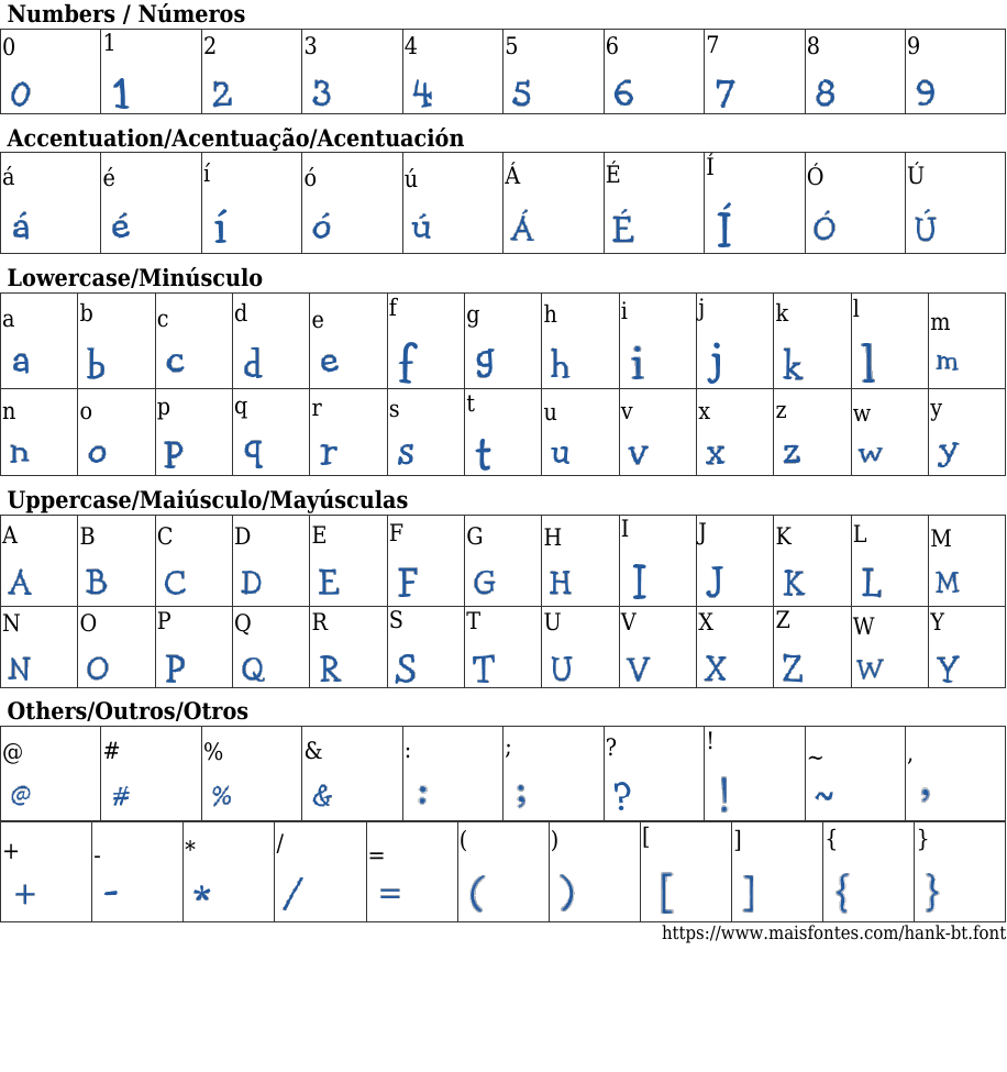 Hank BT Font: Free Download | MaisFontes