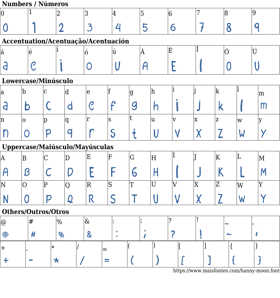 Hanny Moon: Baixar Fonte Grátis | MaisFontes