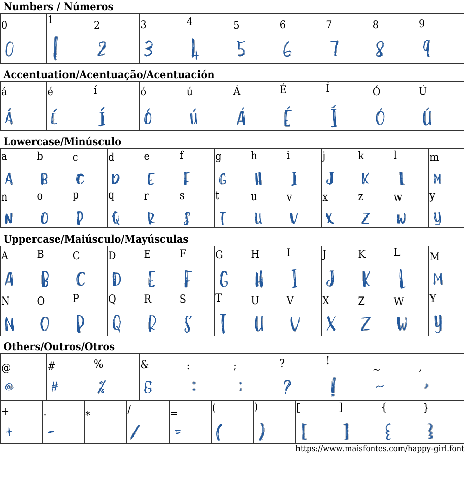 Happy Girl: Free Font Download | MaisFontes