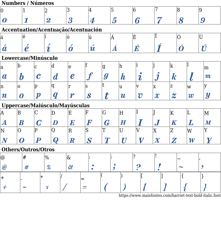 Harriet Text Bold Italic: Free Font Download | MaisFontes