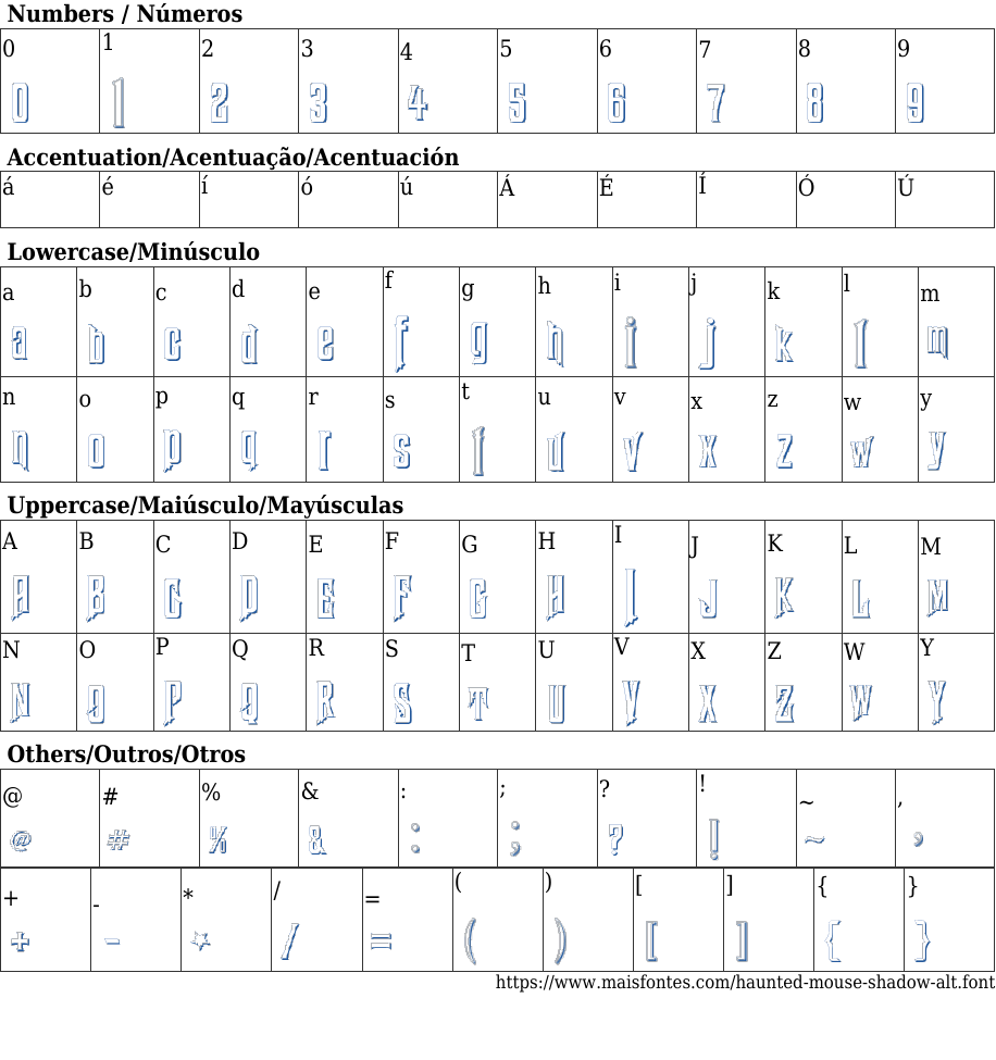 Haunted Mouse Shadow Alternate: Free Font Download | MaisFontes