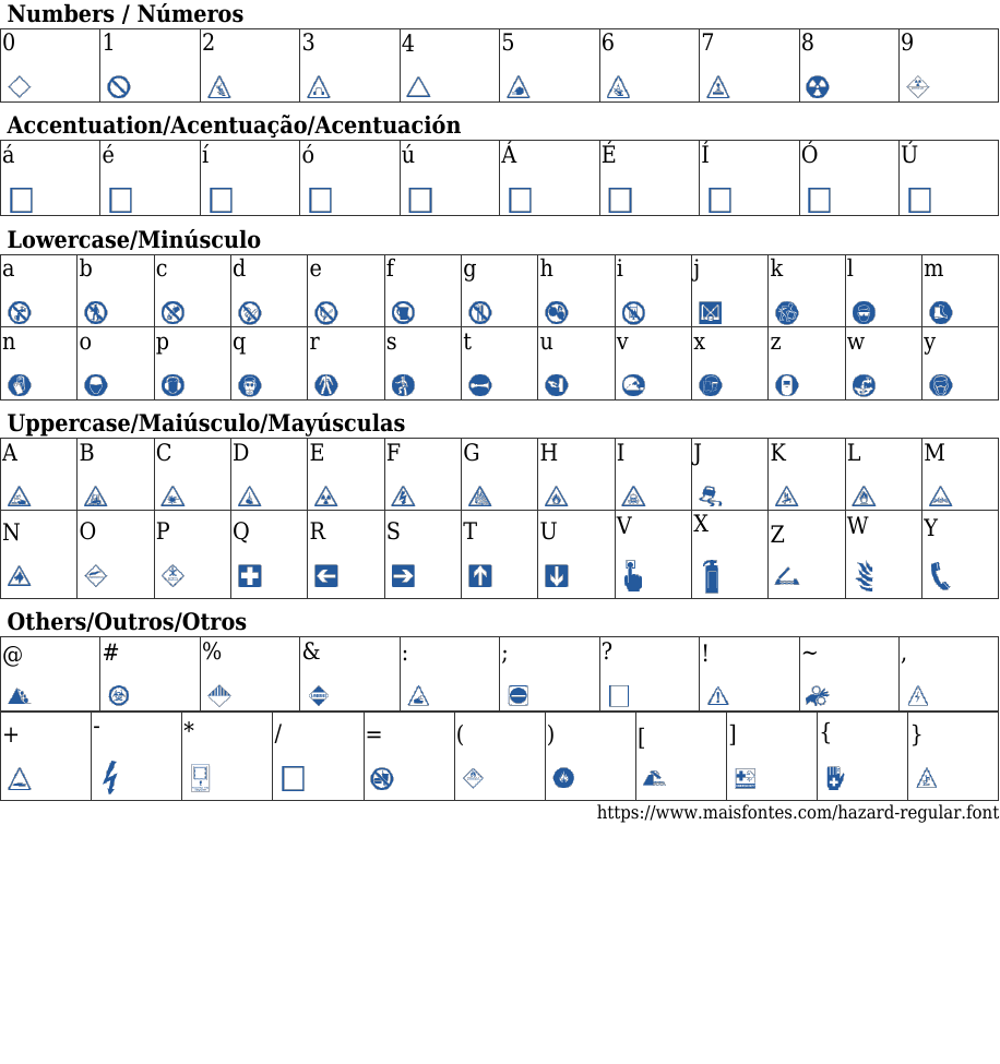 Hazard Regular: Download Free Font | MaisFontes