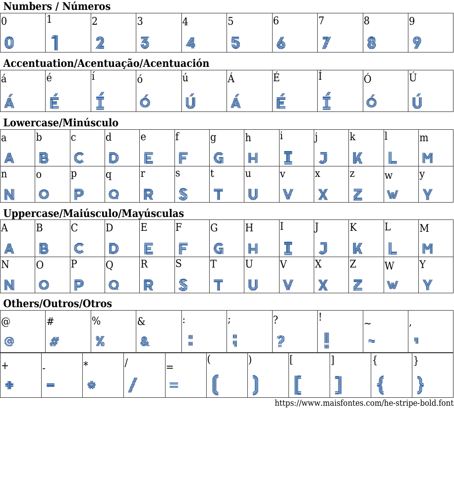 HE Stripe Bold: Free Font Download | MaisFontes