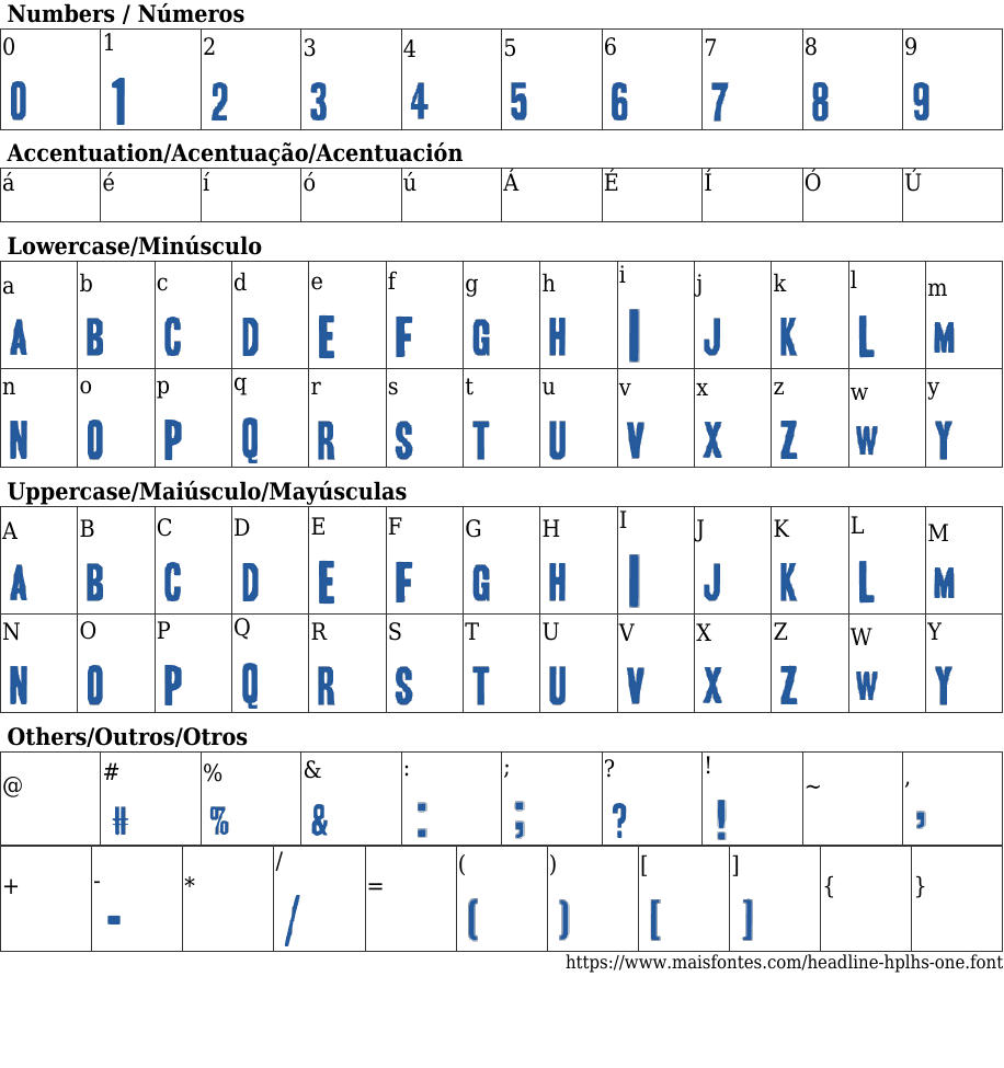 Headline HPLHS One Font: Free Download | MaisFontes