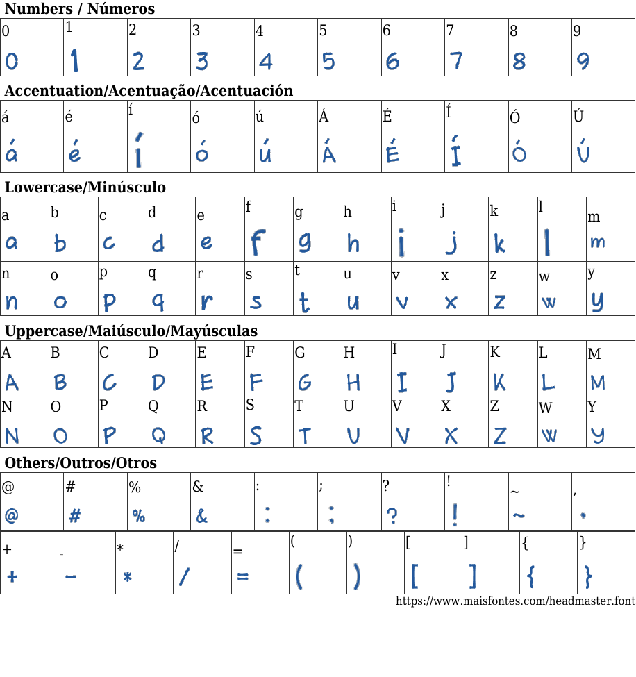 Headmaster Font: Free Download | MaisFontes