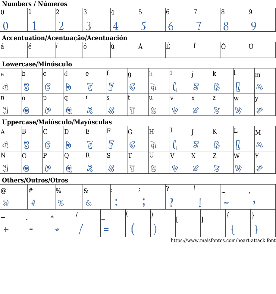 Heart Attack: Free Font Download | MaisFontes