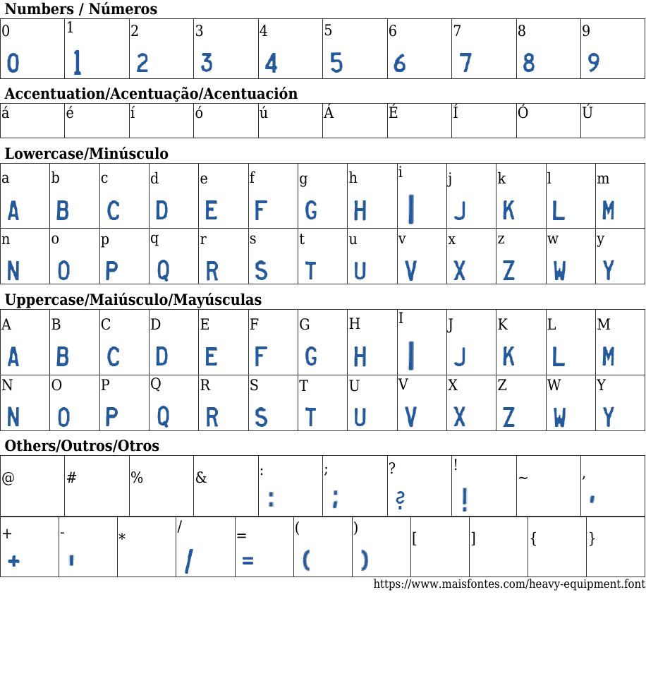 Heavy Equipment: Free Font Download | MaisFontes