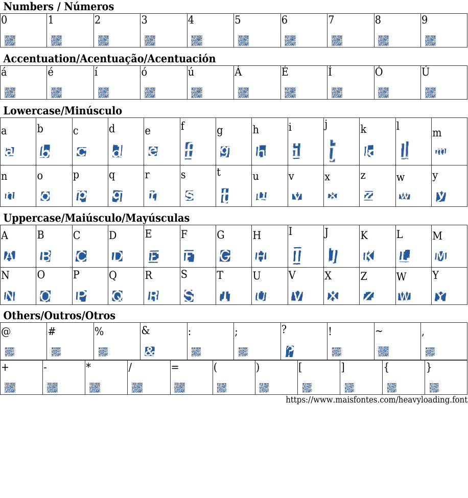 Heavy Loading: Free Font Download | MaisFontes