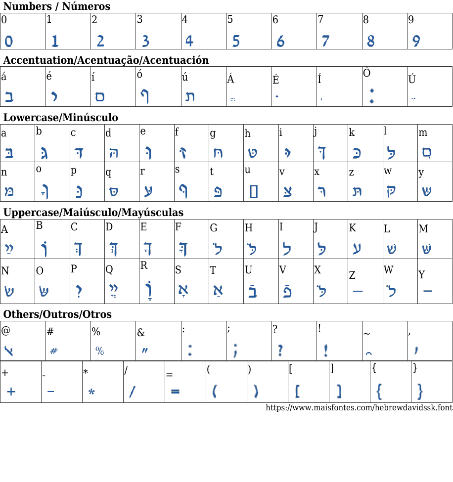 Hebrew David SSK: Free Font Download | MaisFontes