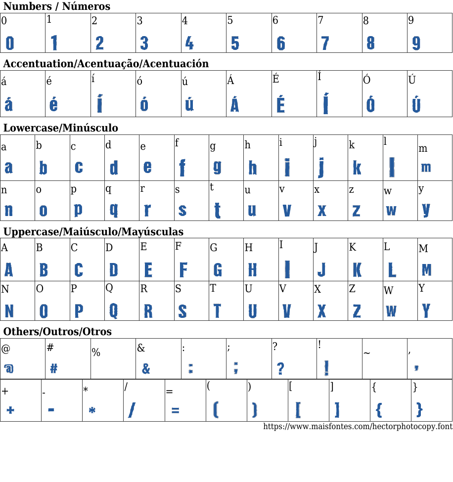Hector Photocopy: Free Font Download | MaisFontes