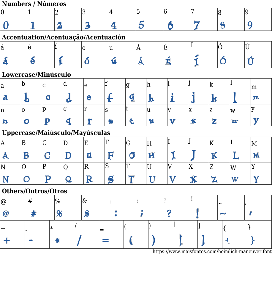 Heimlich Maneuver: Free Font Download | MaisFontes