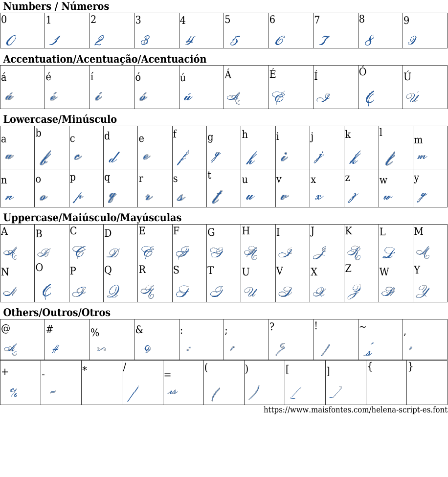 Helena Script ES: Free Font Download | MaisFontes