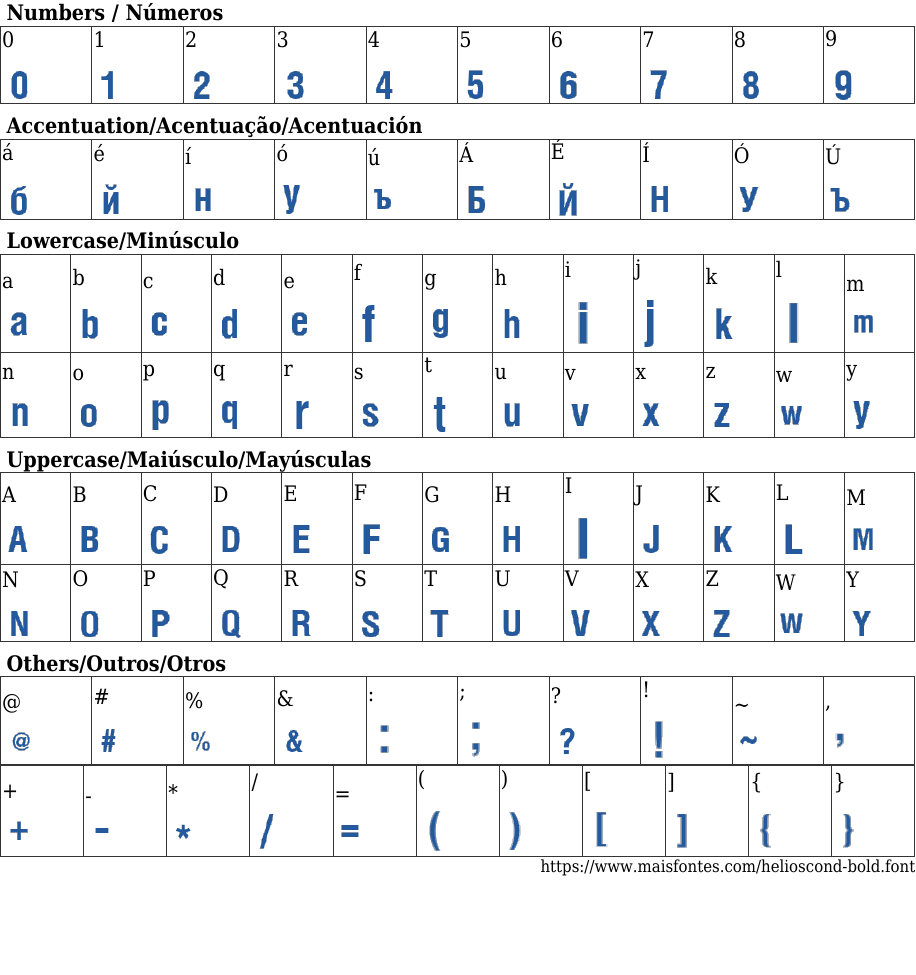 Helios Condensed Bold Font: Free Download | MaisFontes