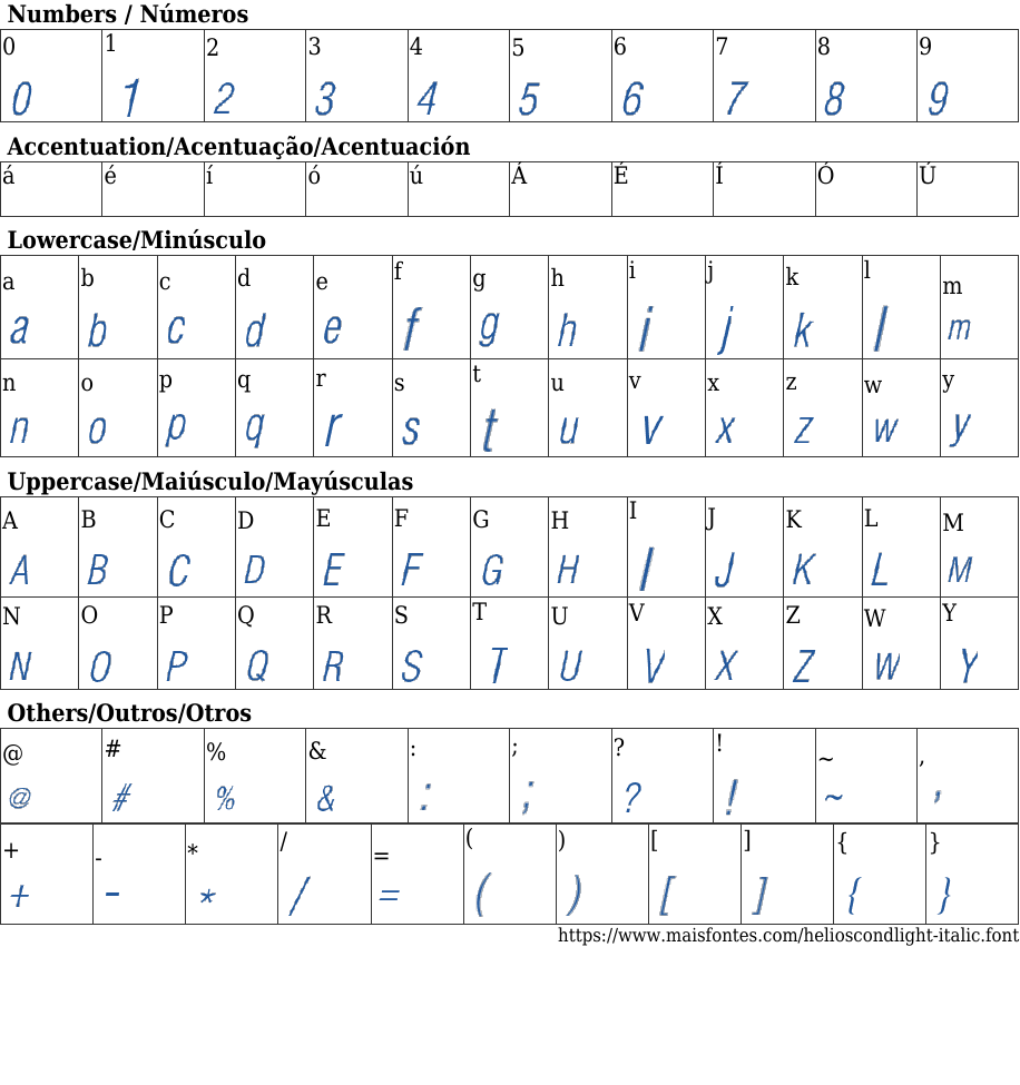 Helios Condensed Light Italic: Free Font Download | MaisFontes