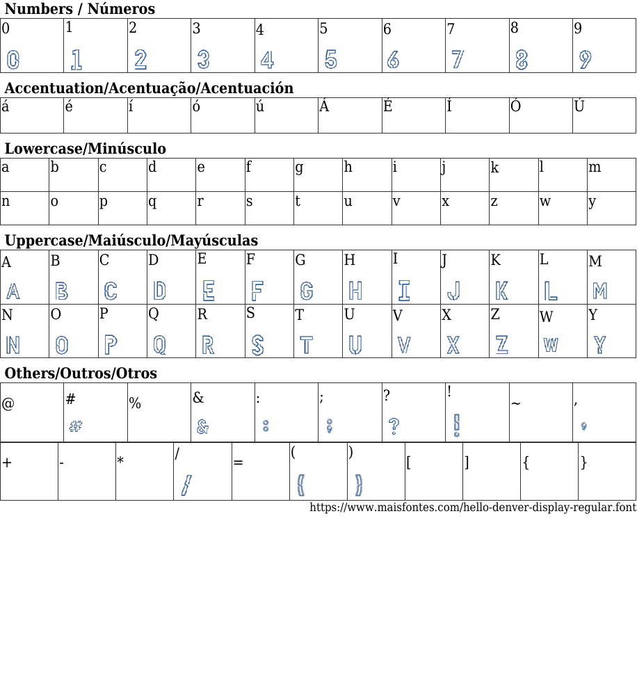 HELLO DENVER DISPLAY REGULAR: Free Font Download | MaisFontes