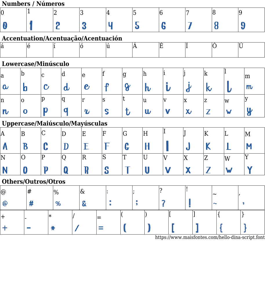Hello Dina Script: Download Free Font | MaisFontes