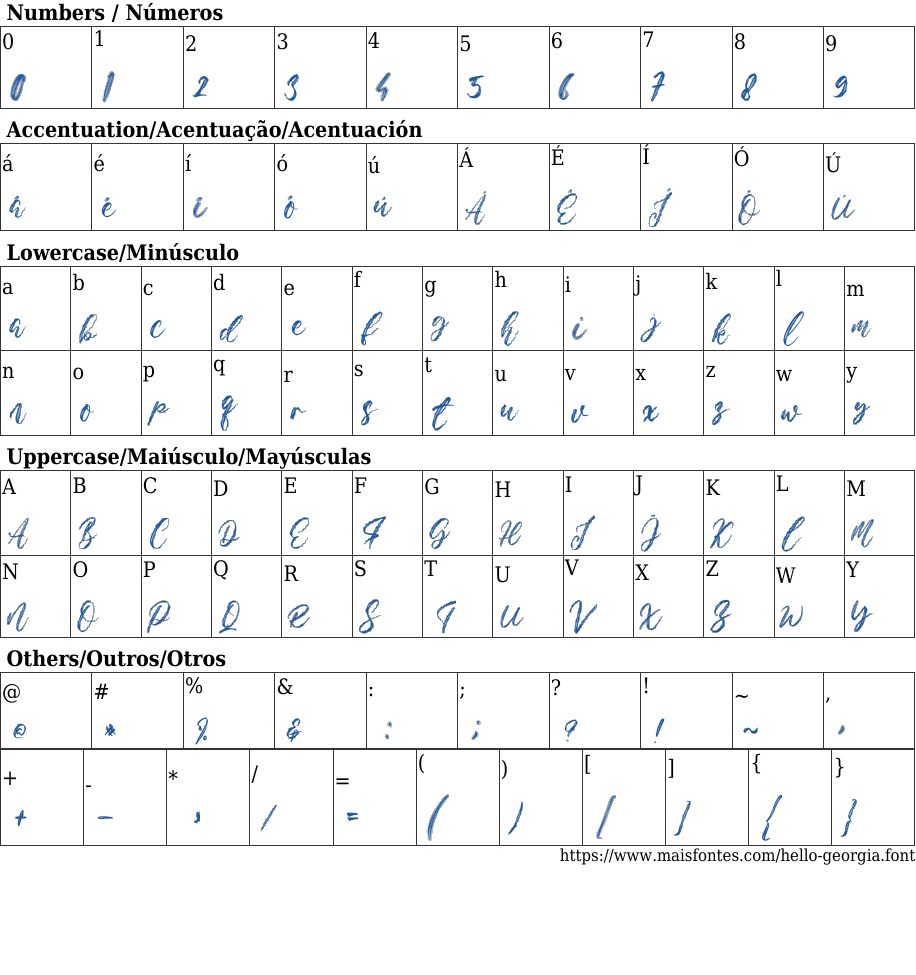 Hello Georgia: Free Font Download | MaisFontes