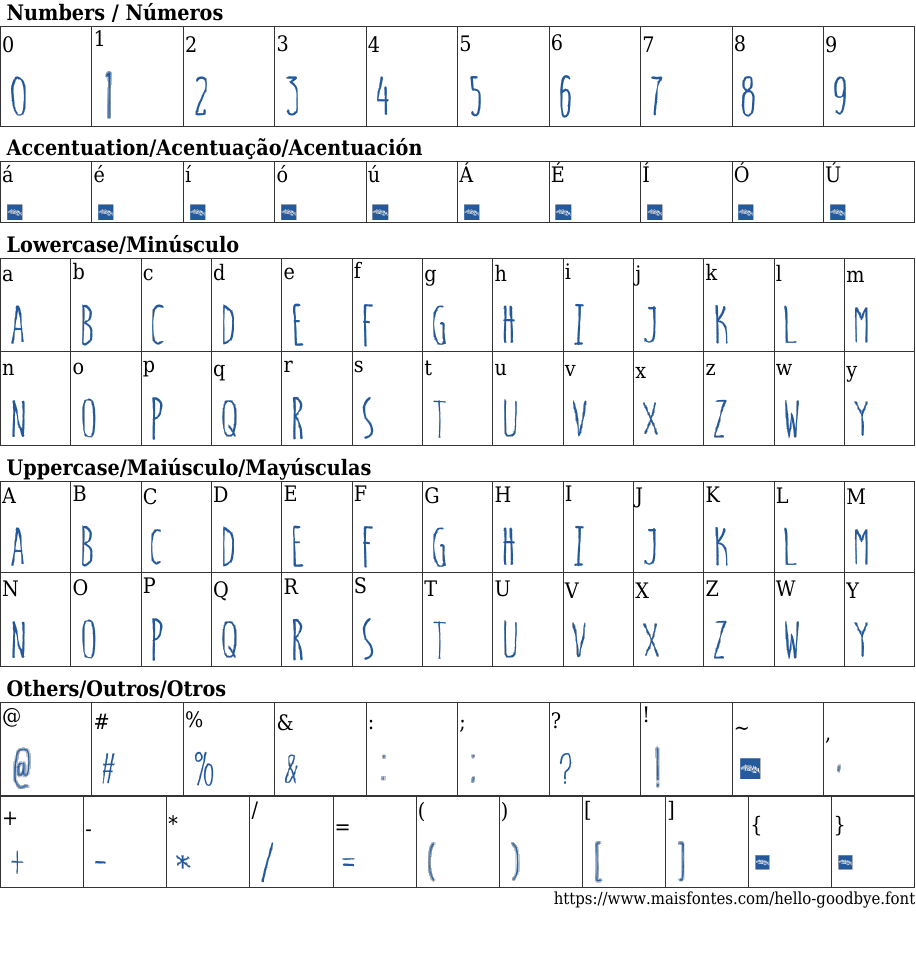 Hello goodbye Font: Free Download | MaisFontes