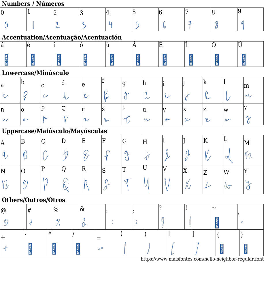 Hello Neighbor Regular: Download Free Font | MaisFontes