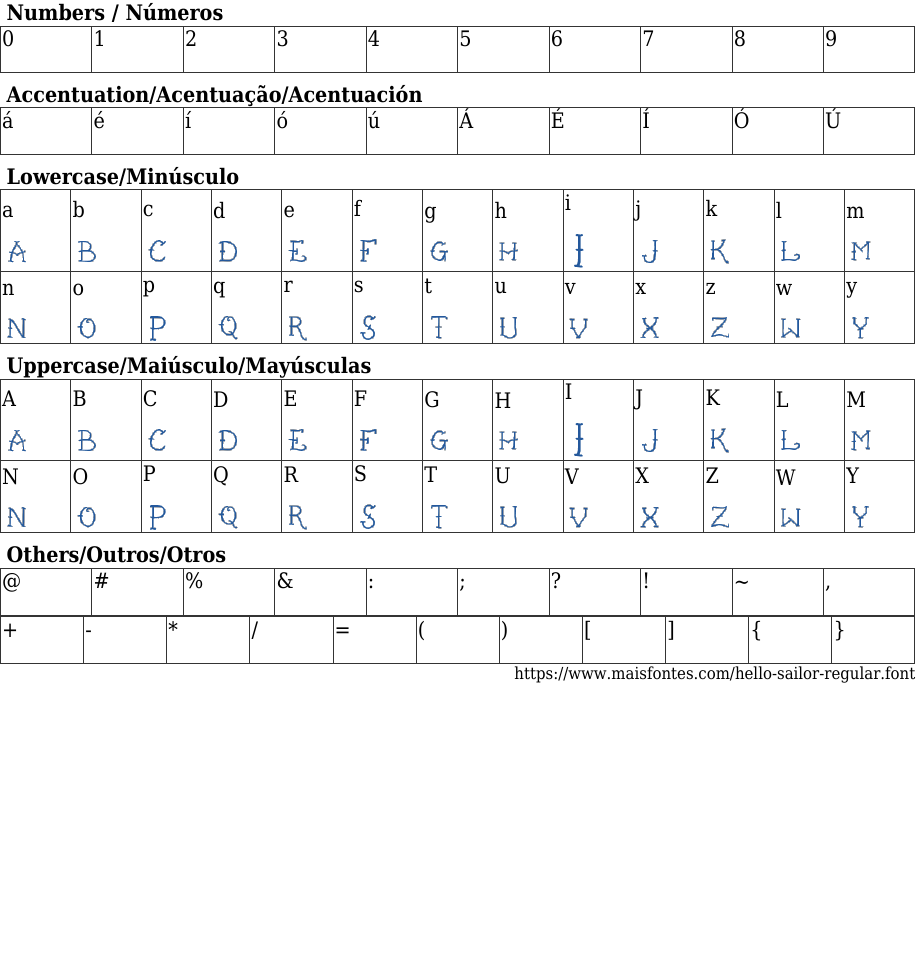 Hello Sailor Regular: Free Font Download | MaisFontes