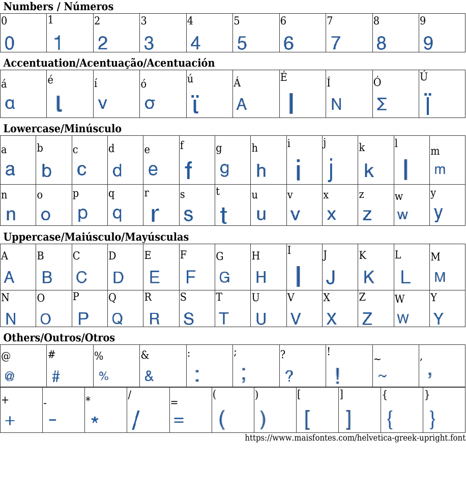 Helvetica Greek Upright Font: Free Download | MaisFontes