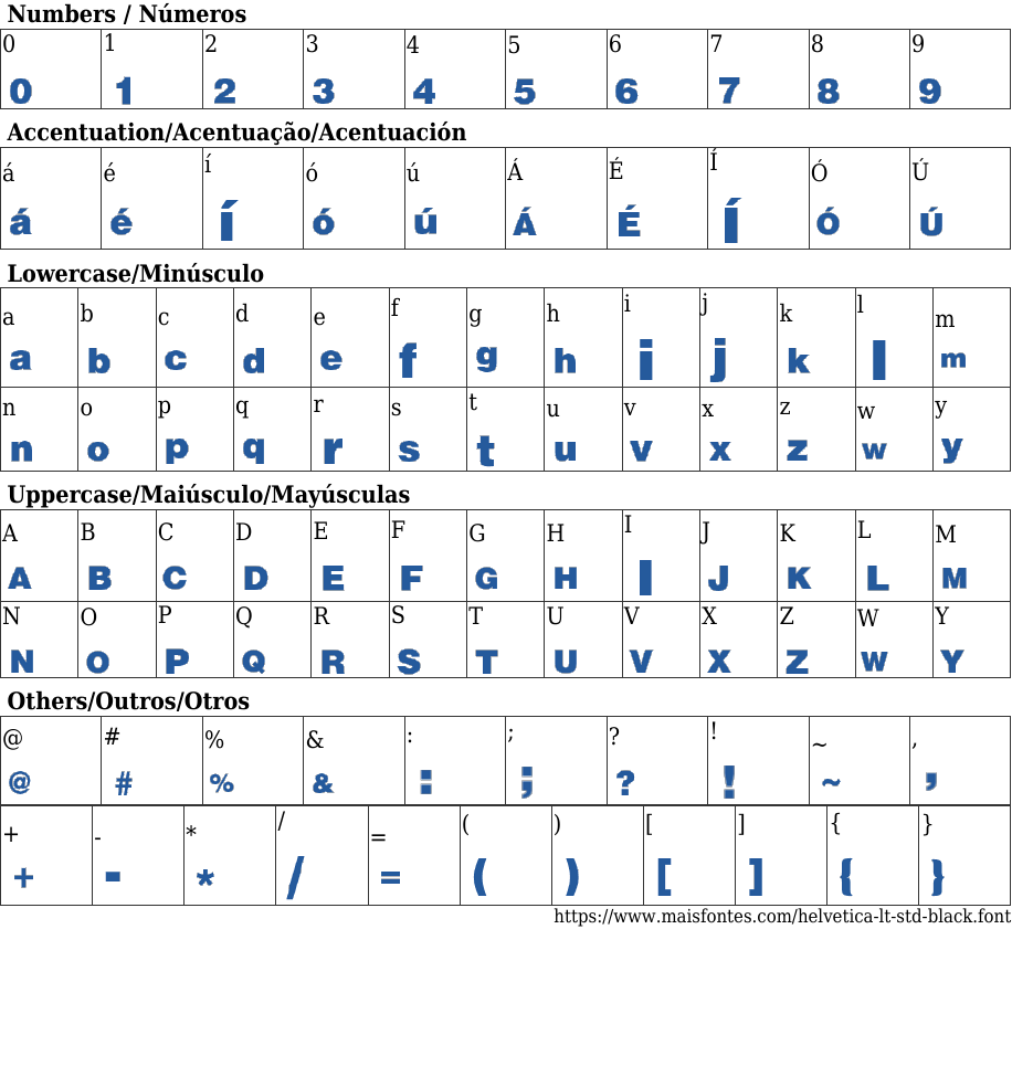 Helvetica Std Black: Free Font Download | MaisFontes