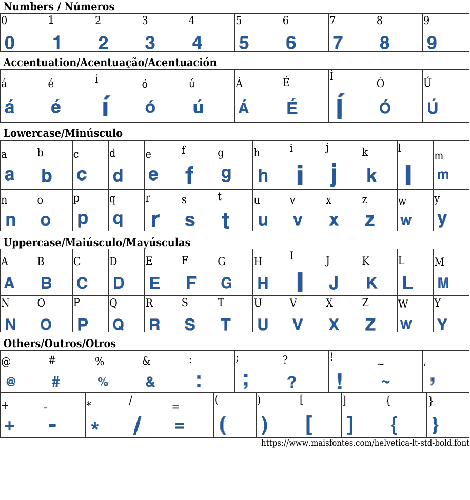 Helvetica Std Bold: Free Font Download | MaisFontes