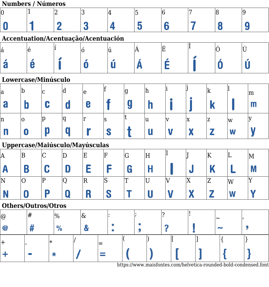 Helvetica Rounded Condensed Bold Font: Free Download | MaisFontes