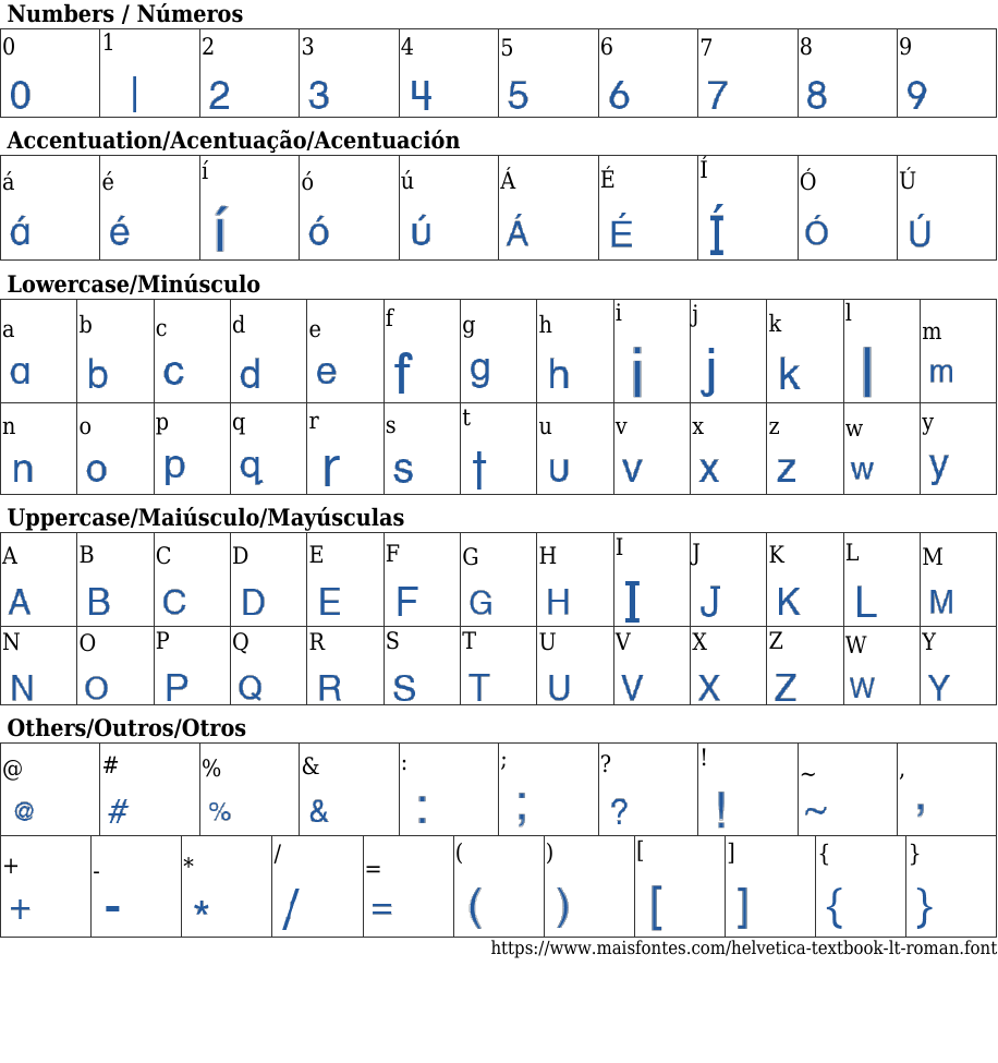 Helvetica Textbook LT Roman: Téléchargement de Police Gratuit | MaisFontes