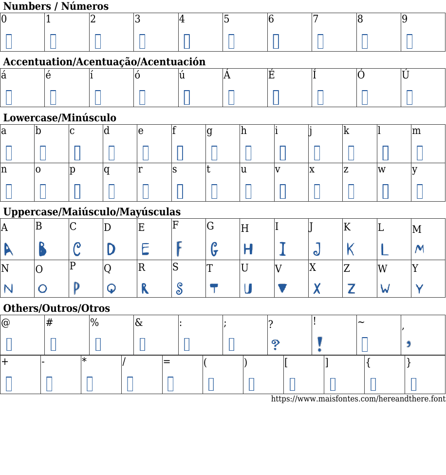 HERE AND THERE CAPS Font: Free Download | MaisFontes