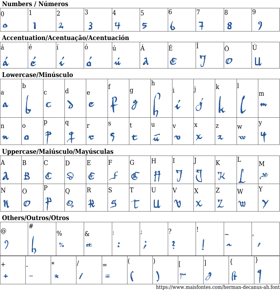 Herman Decanus AH: Free Font Download | MaisFontes